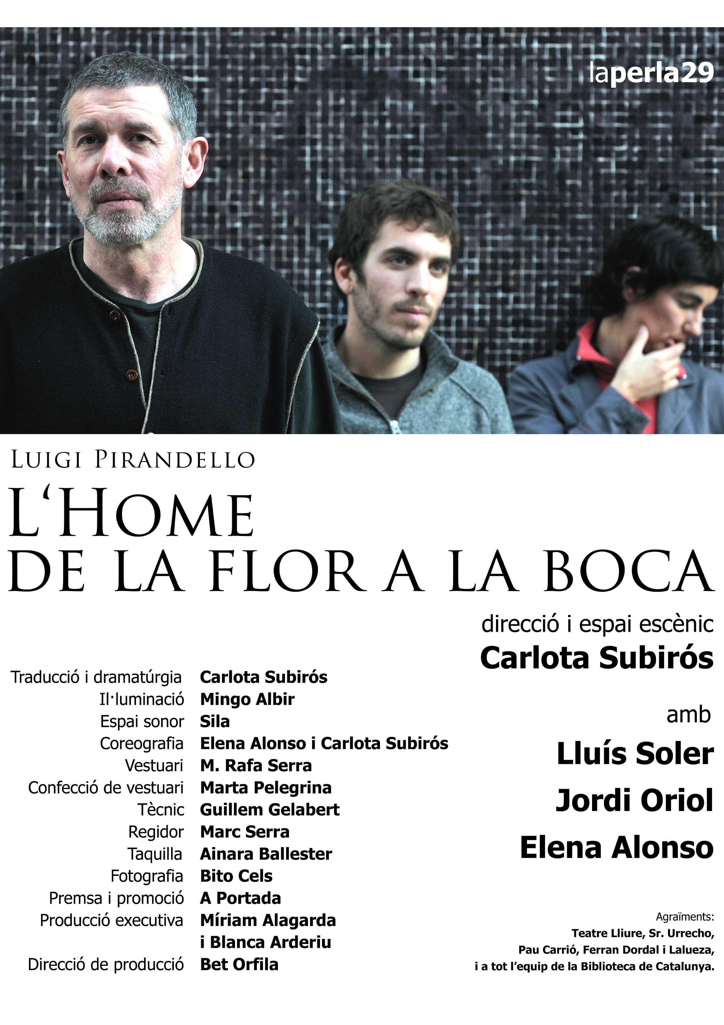 L’home de la flor a la boca - De Luigi Pirandello, Dirección de Carlota ...